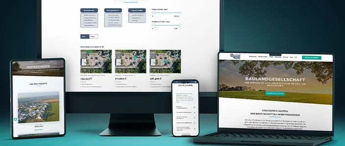 Fertigstellung der neuen Website für die Bauland GmbH